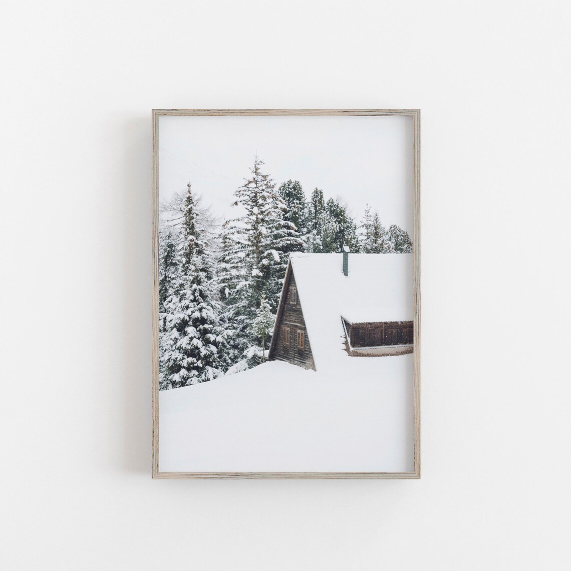 Rustic Log Cabin Wall Art Print Log Cabin in the Woods Print - Etsy