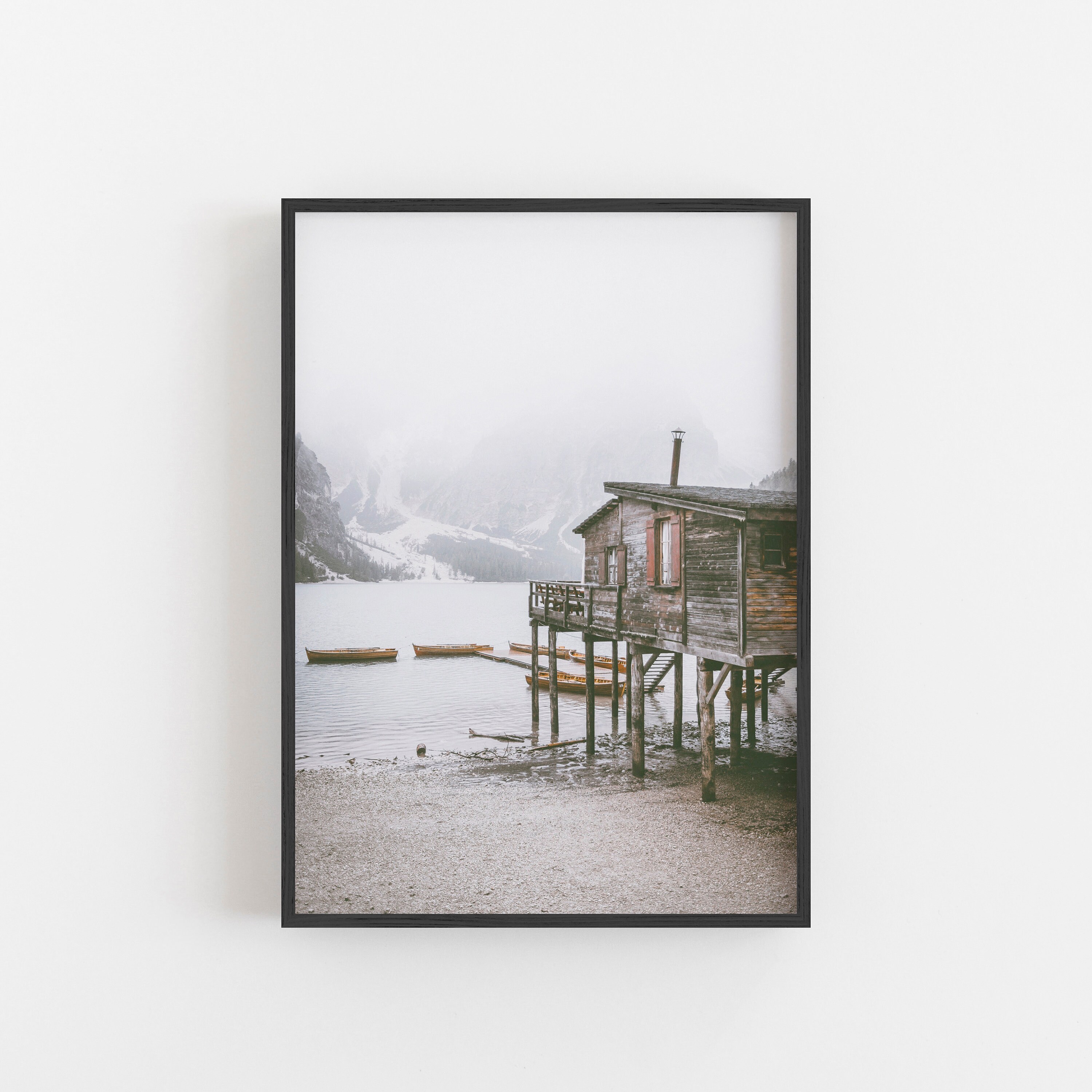 Mountain Print Canadian Wall Art Rustic Cabin Print - Etsy