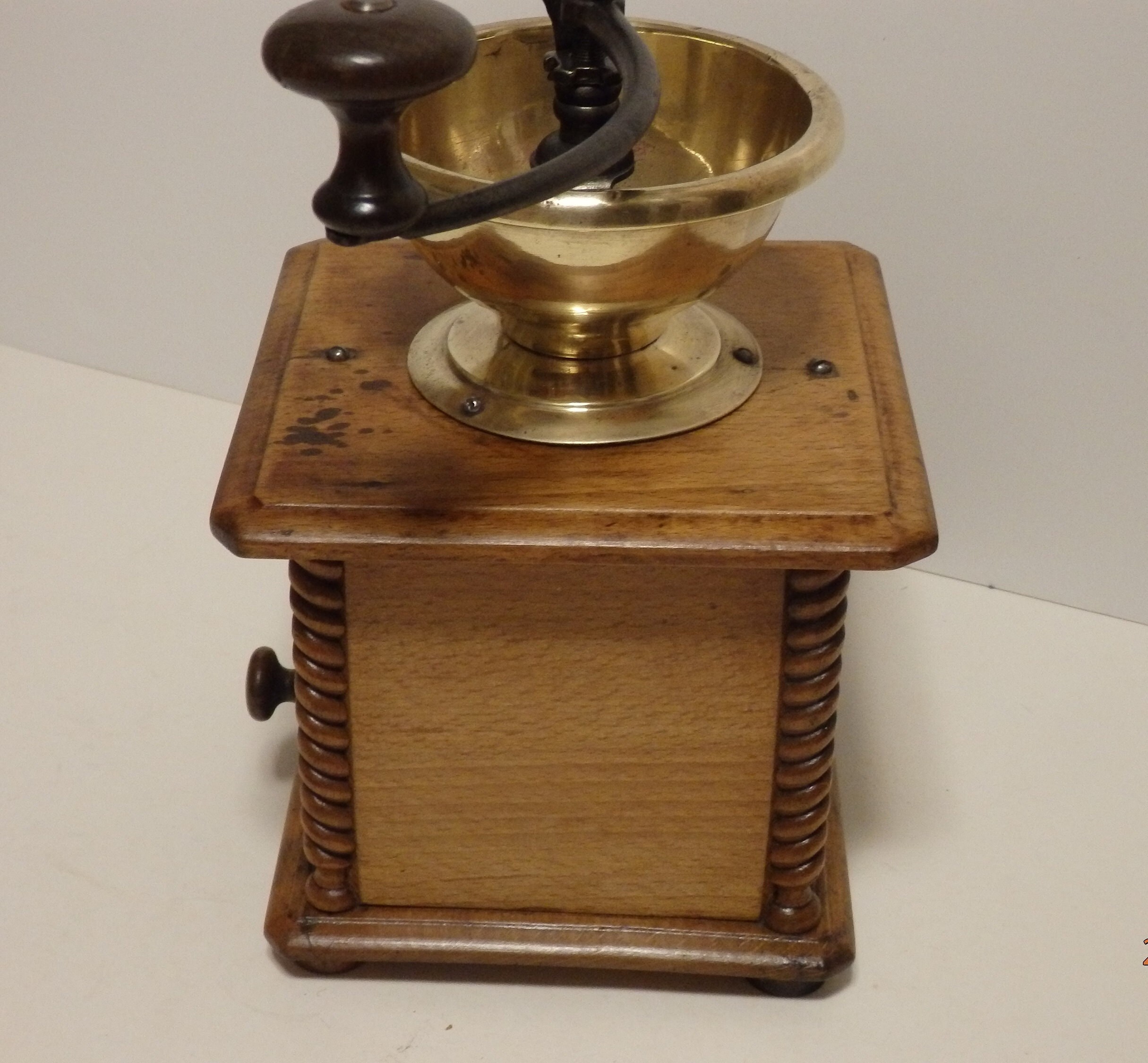 Peugeot Belgian Model Coffee Grinder With Twisted Columns and Brass ...