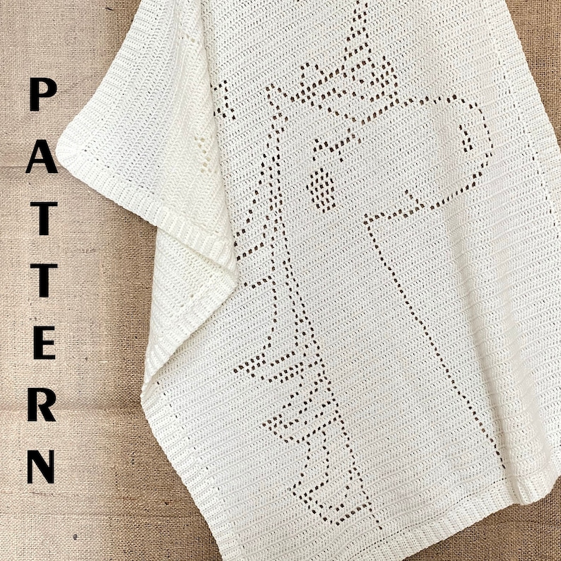Unicorn Crochet Pattern Crochet Gifts Baby Blanket Pattern Filet ...