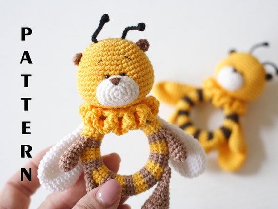 CROCHET PATTERN Bee Rattle - Etsy