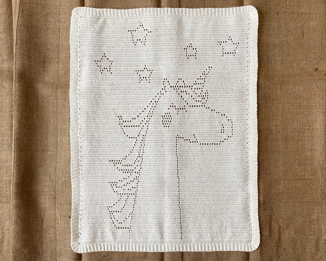 Unicorn Crochet Baby Blanket Pattern: Filet Design (PDF Pattern) - Etsy