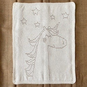 Unicorn Crochet Baby Blanket Pattern: Filet Design (PDF Pattern) - Etsy