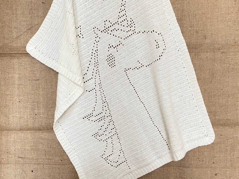Unicorn Crochet Baby Blanket Pattern: Filet Design (PDF Pattern) - Etsy