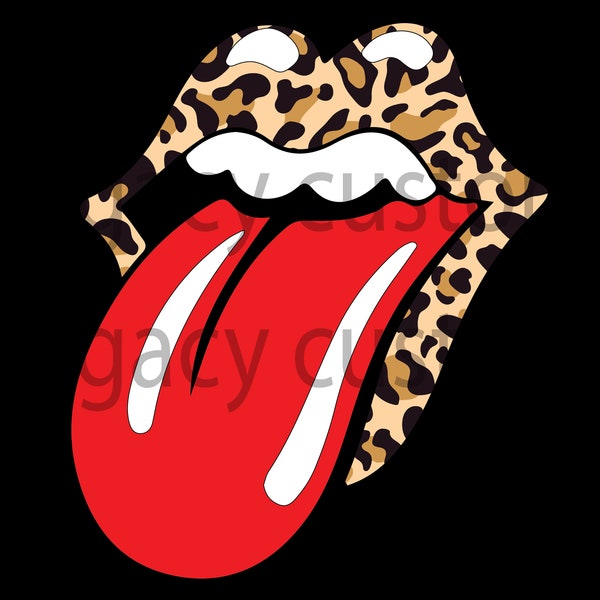 Lips Leopard - Etsy
