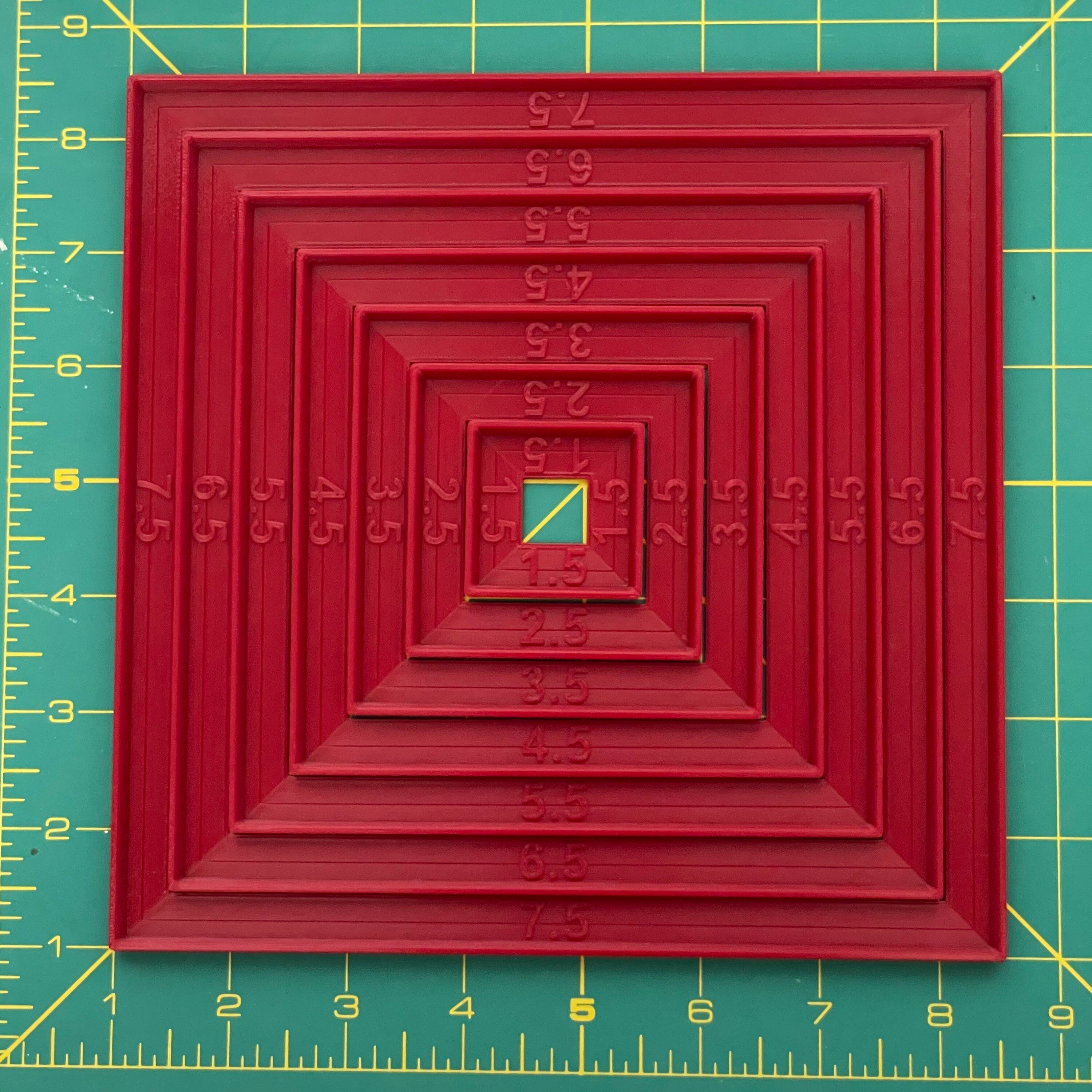 Square Quilting Rulers 7 & 14 Piece Sets Multiple Colors By | Etsy