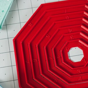 Octagon Quilting Rulers, 7 Piece Set, Multiple Colors, by Alconydesigns ...