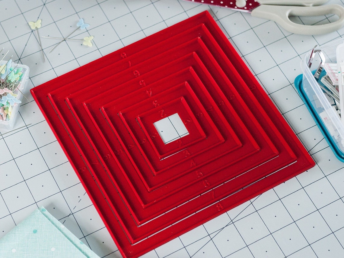 Square Quilting Rulers, 7 & 14 Piece Sets, Multiple Colors, by ...