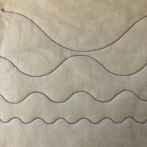 Quilting Wave Ruler, 4 Wave Sizes, Longarm and Other Machines, by ...