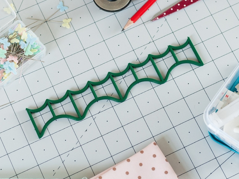 Quilting Wave Ruler, 4 Wave Sizes, Longarm and Other Machines, by ...