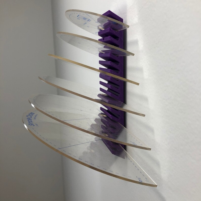 Hanging Quilting Ruler Rack 18 Slot Pick a Size for 1/8 - Etsy Canada