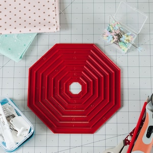 Octagon Quilting Rulers, 7 Piece Set, Multiple Colors, by Alconydesigns ...