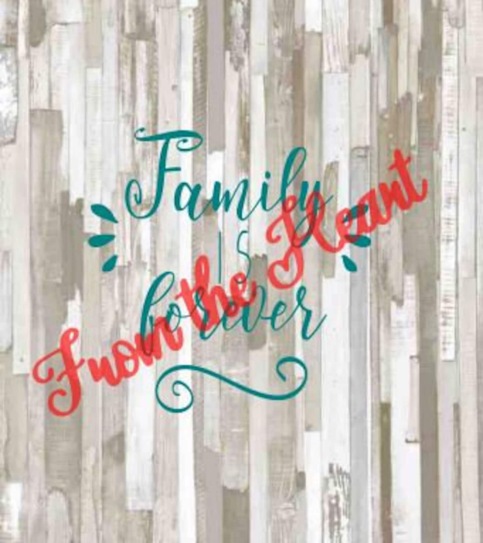 Forever Family DXF PNG Clip Art SVG Cut File - Etsy Australia