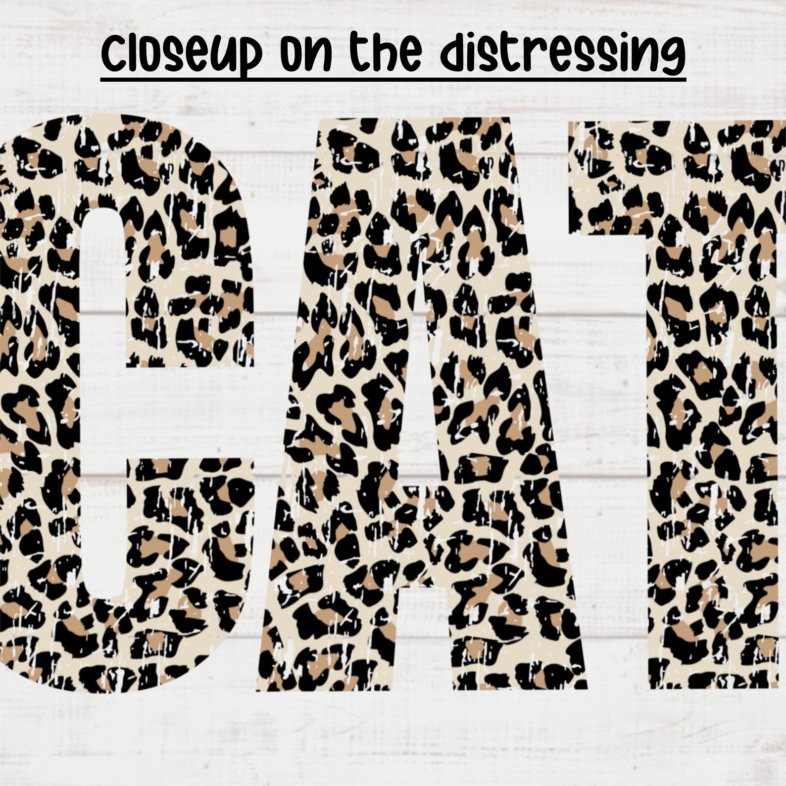 Distressed Leopard Print WILDCATS Digital Download - Etsy