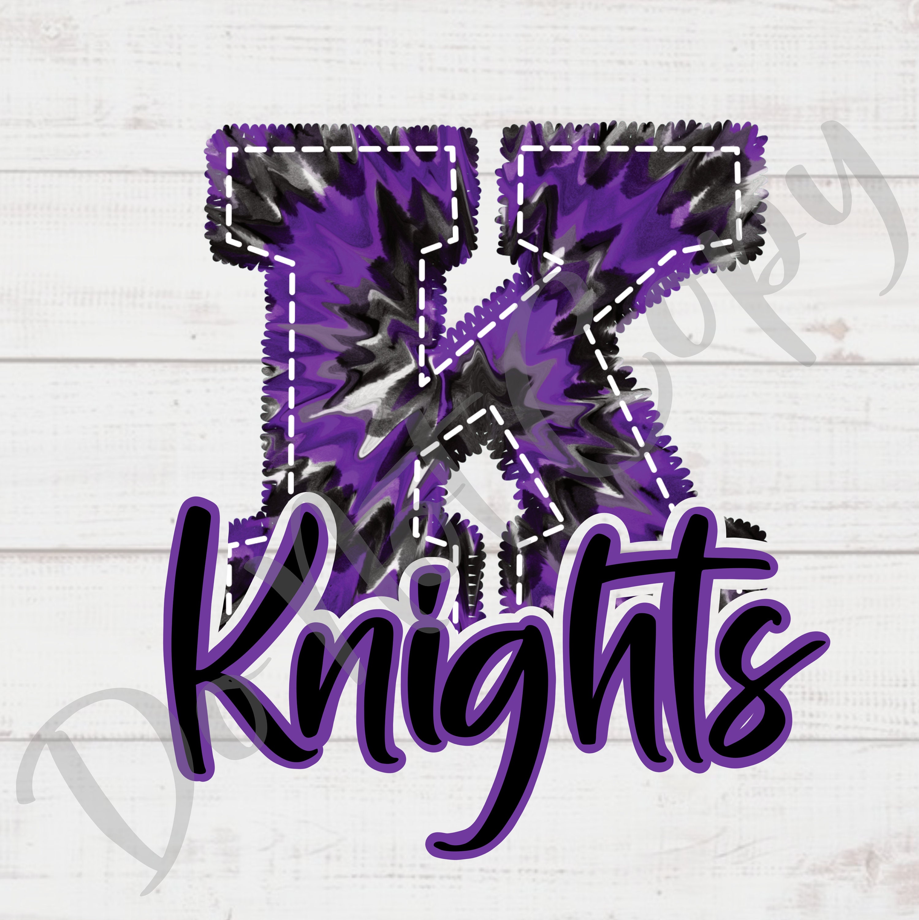 Purple Knights Logo Kansas City Knights Logo Youth Large Purple Jersey
