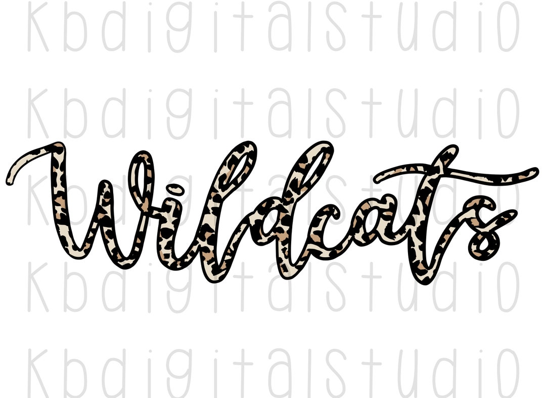 Leopard Print Wildcats Script Font PNG Transparent - Etsy