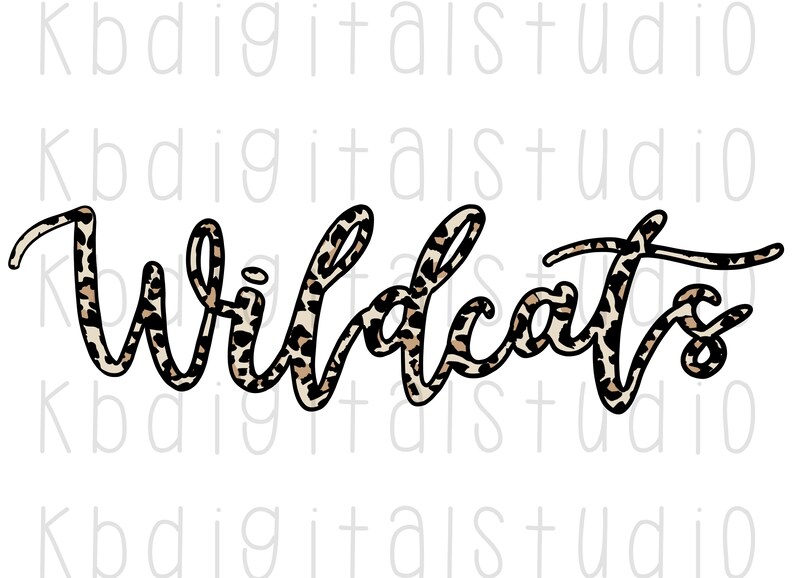 Leopard Print Wildcats Script Font PNG Transparent - Etsy UK