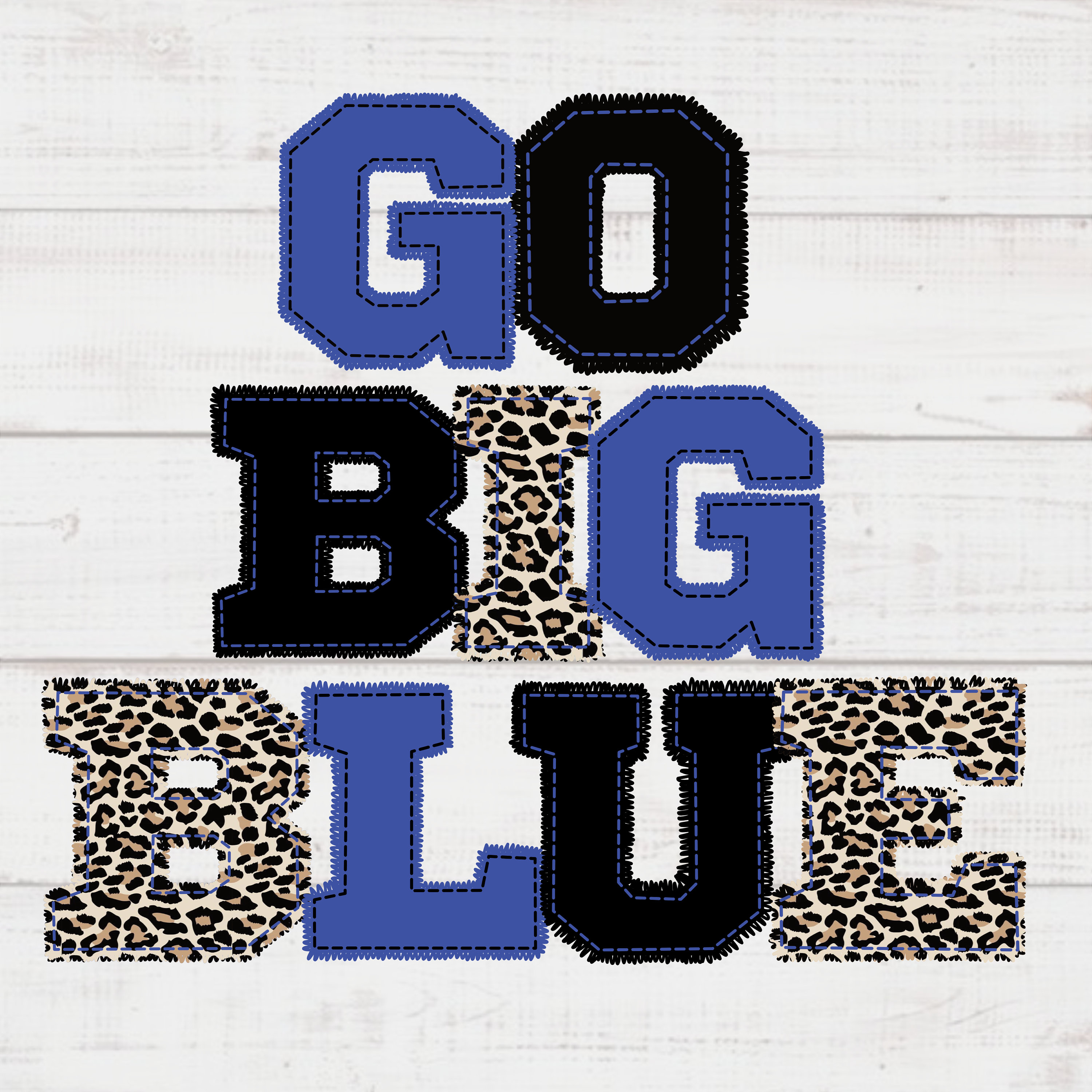 Go Big Blue Clip Art