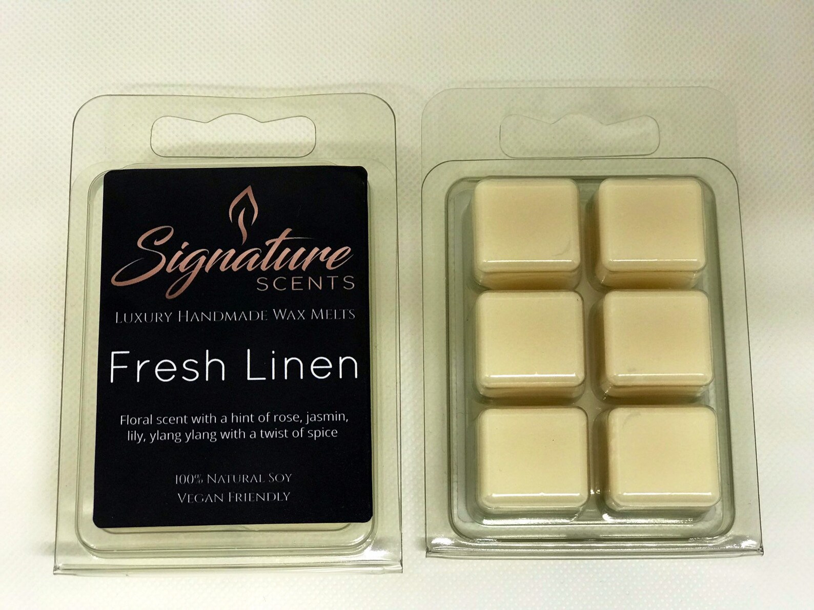 Luxury Fresh Linen Clamshell Wax Melt Bar, Fresh Linen Wax Tarts, Fresh ...