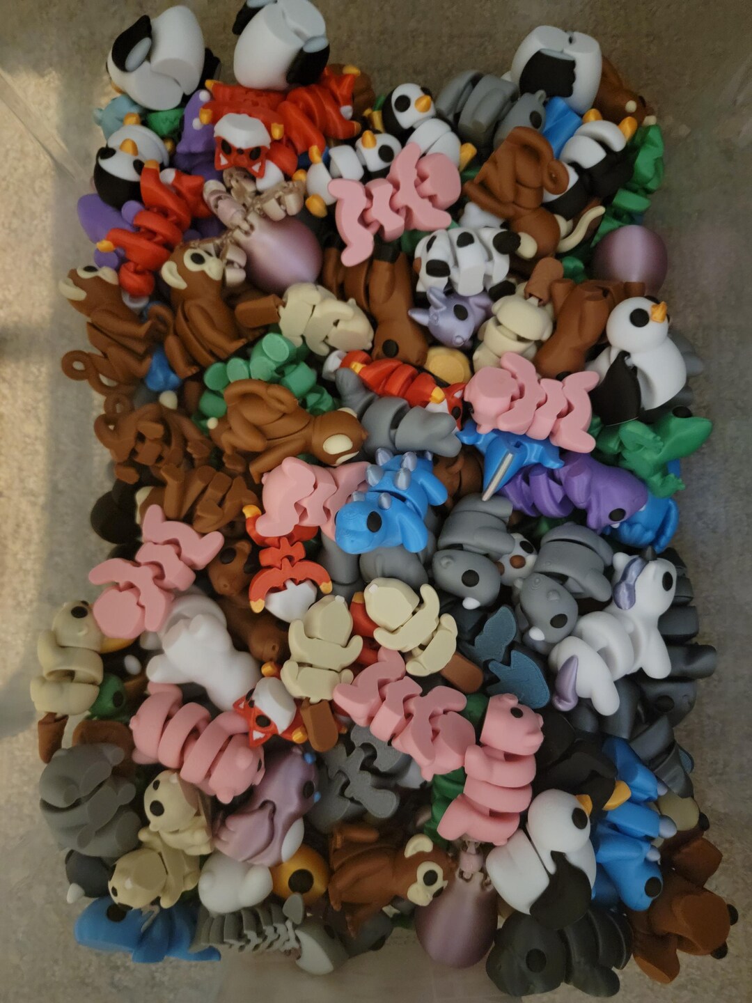 3D Printed Articulated Fidget Animal Packs, Sensory Assorted Animal ...