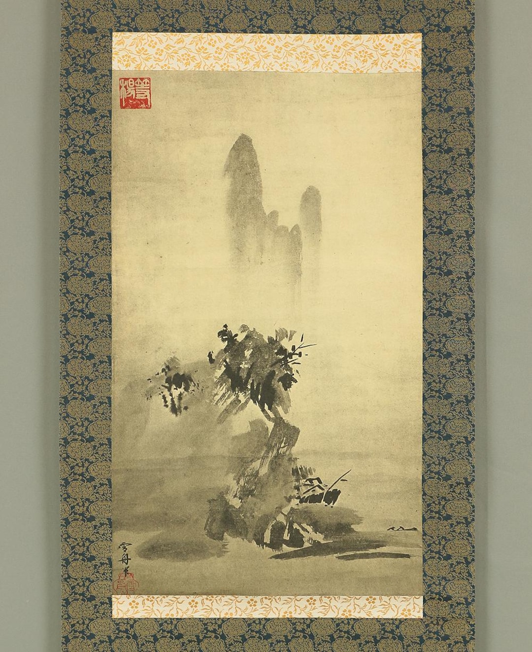 Reproduction Print 雪舟等楊 Sesshu Toyo Broken Ink Landscape haboku Sansui ...