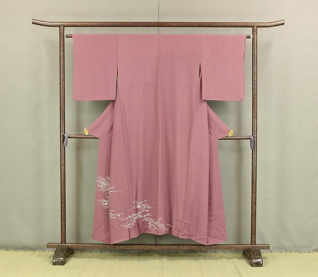 Japanese Kimono With Light Purple Color Pattern Pine Needle KI153 - Etsy