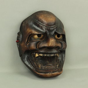 Shishiguchi 獅子口 Mask / Japanese Traditional Noh Play Resin Carving Mask ...
