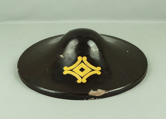 Jingasa Samurai Hat Helmet Gold Black Vermilion Lacquer - Etsy