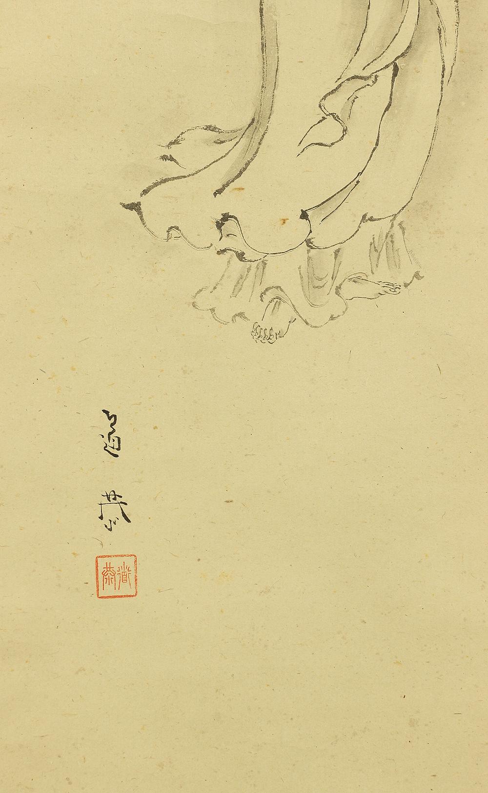 鬼頭道恭 Kito Dokyo (1840-1904) Japanese Art Kakejiku Kakemono Wall Hanging ...