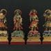 Shitenno 四天王 (four Heavenly Kings) 34.8cm Wood Carving Buddhism Statue ...