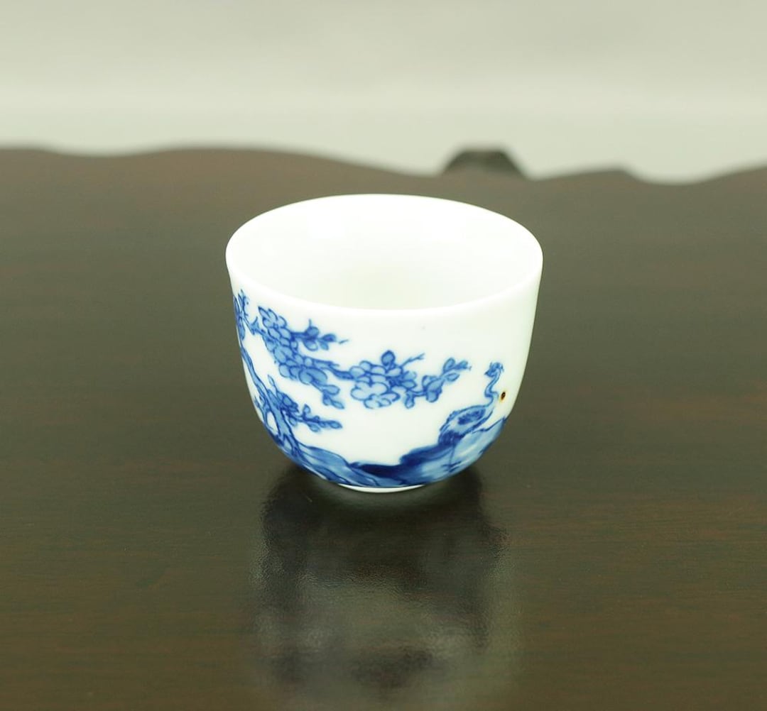 玩玉 Chinese Blue and White Small Cup Ming Dynasty Porcelain With ...