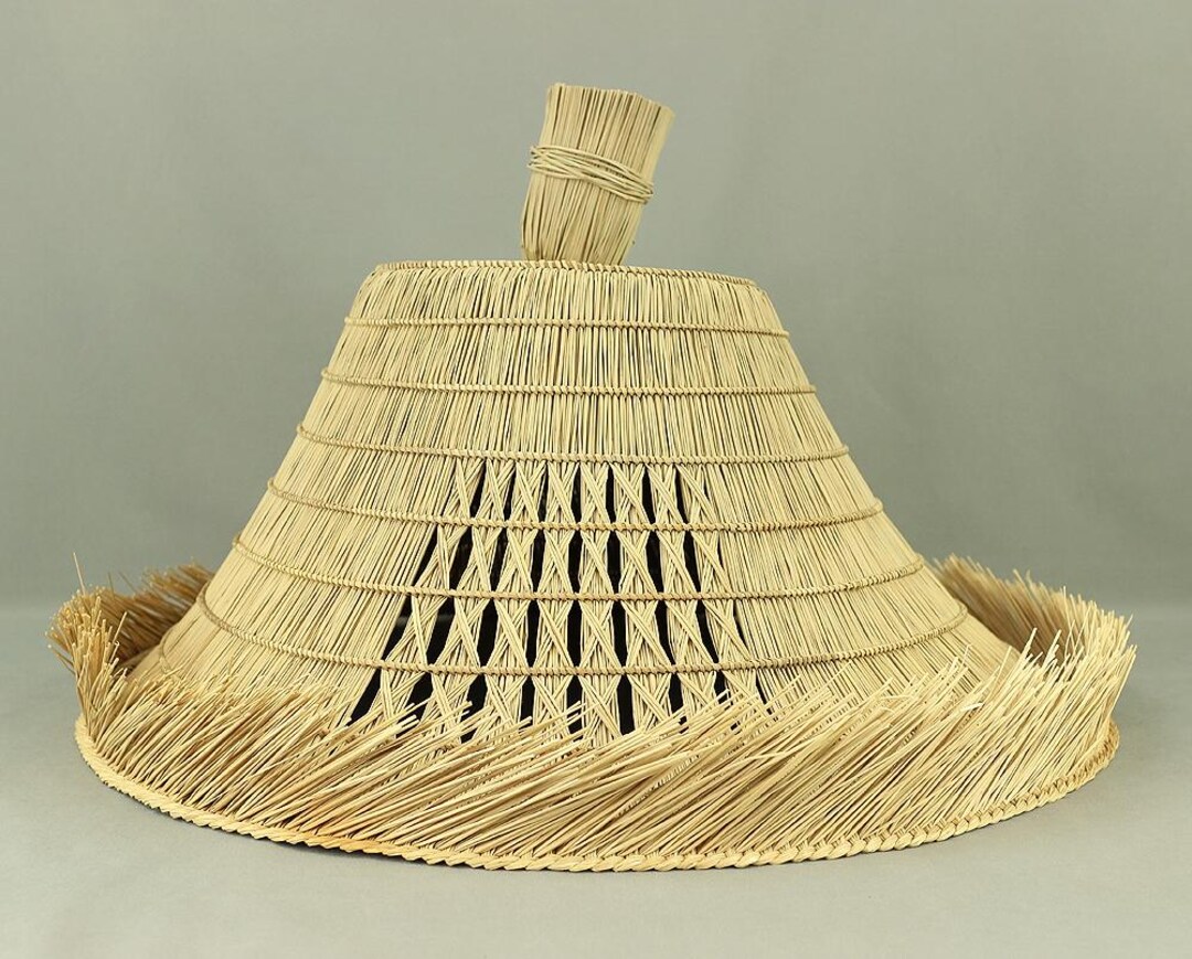 Roningasa Amigasa Hat for Ronin Samurai Bushi Made of Japanese Rush ...