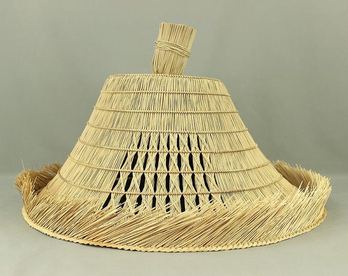 Roningasa Amigasa Hat for Ronin Samurai Bushi Made of Japanese Rush ...