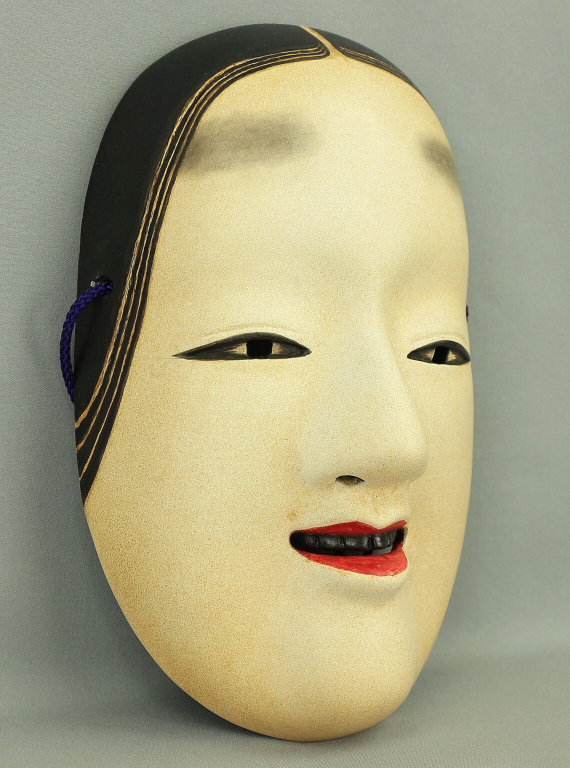 敏郎 Toshiro Noh Mask 3pcs Japanese Noh Play Wooden Carving Mask - Okina ...