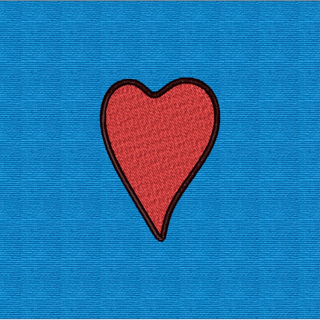 Heart Patch Embroidery Design | Love Patch | Valentines Patch | 3.5 ...