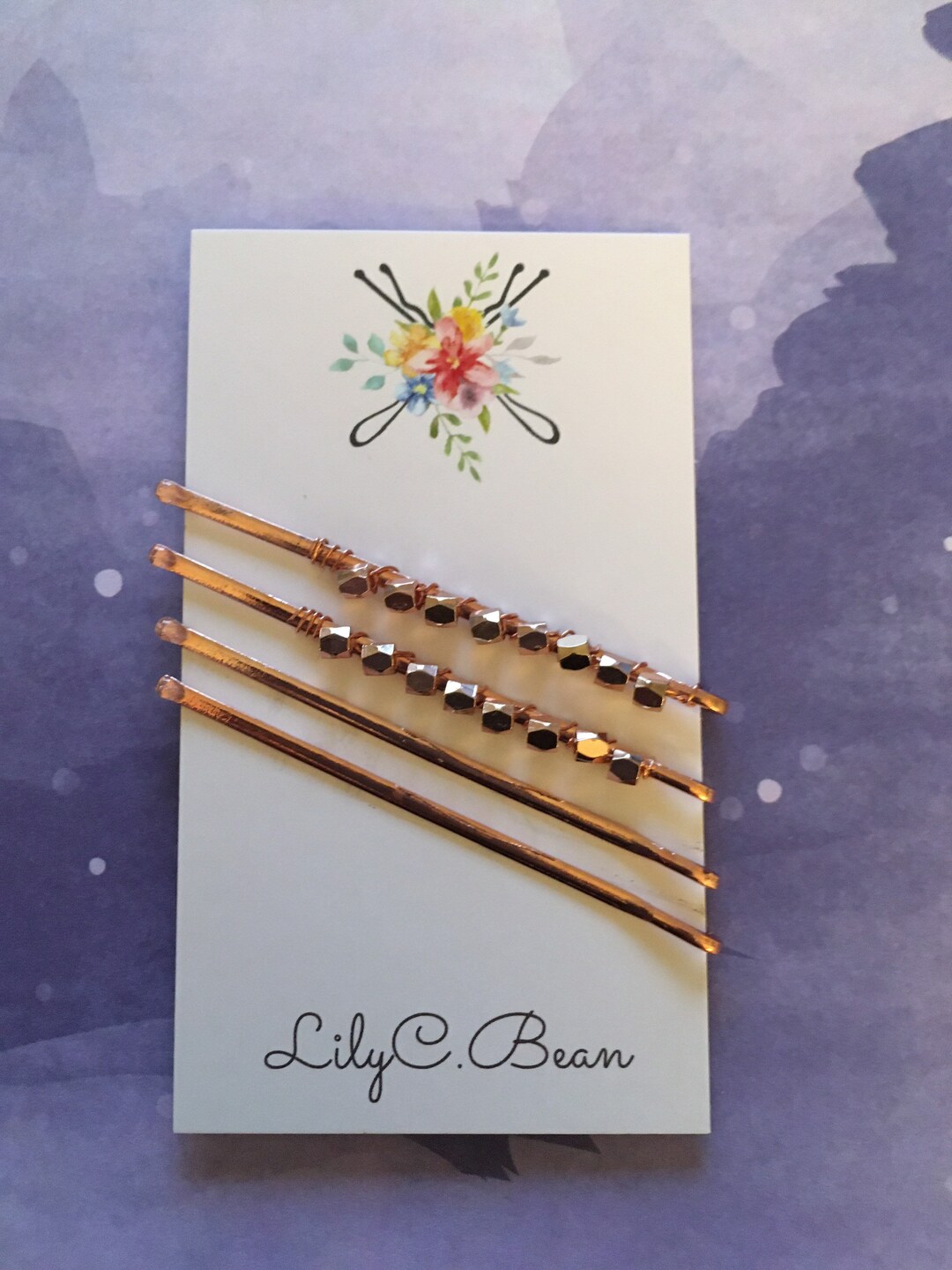 Rose Gold Bobby-pins - Etsy
