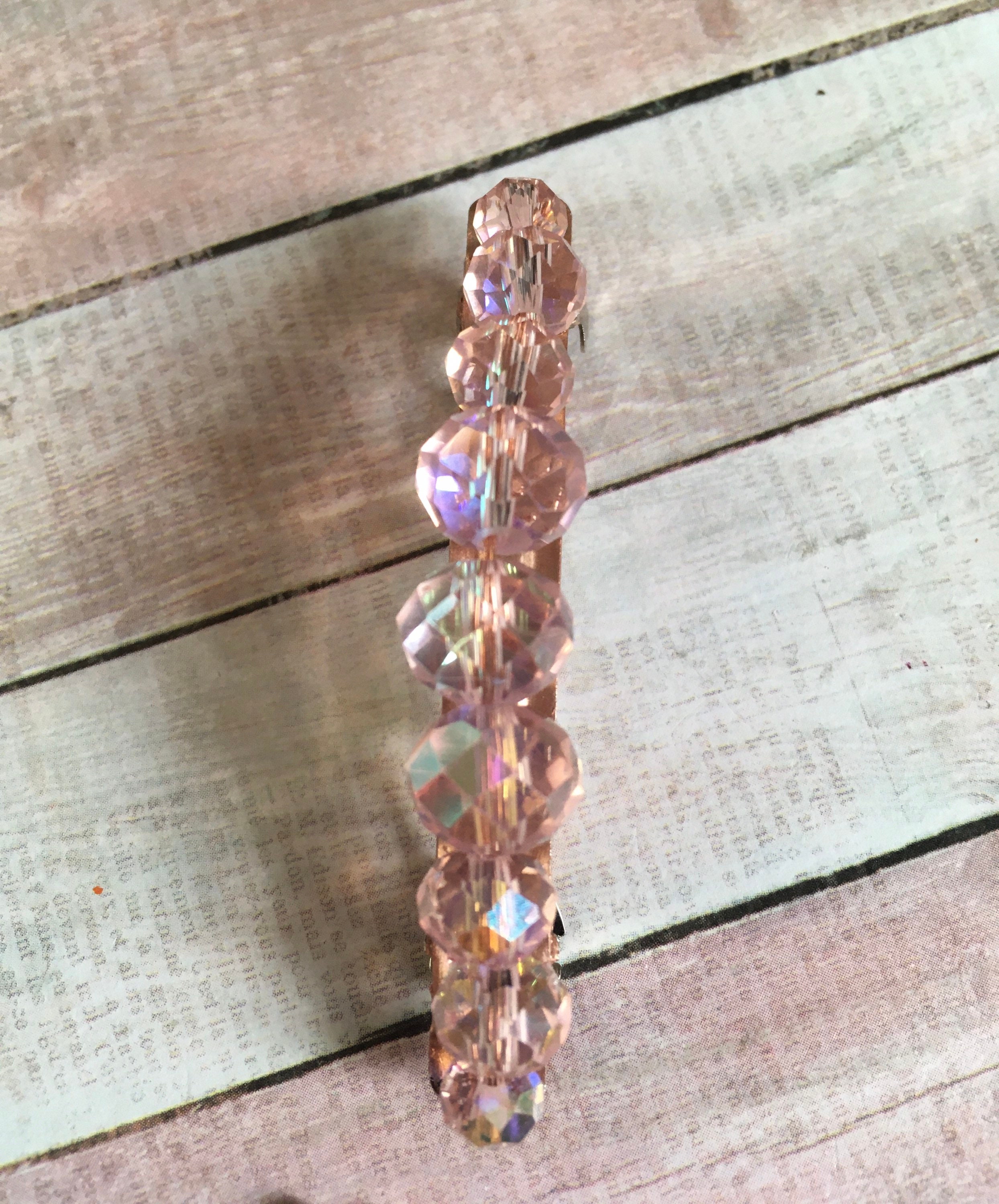 Sparkly Blush Pink and Rose Gold Hair Pin and Barrette. Light ...