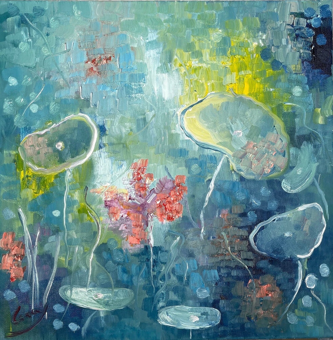 Sea Roses: Original Oil Painting Coastal Floral Art Seaside Wall Decor ...