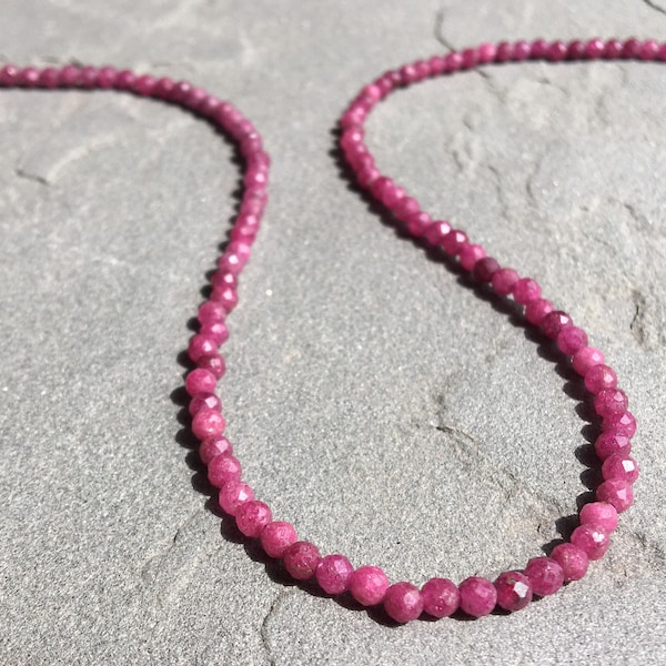 Red Ruby Necklace - Etsy