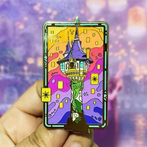 Tangled Destination Hard Enamel Pin Enamel Pin Detailed - Etsy
