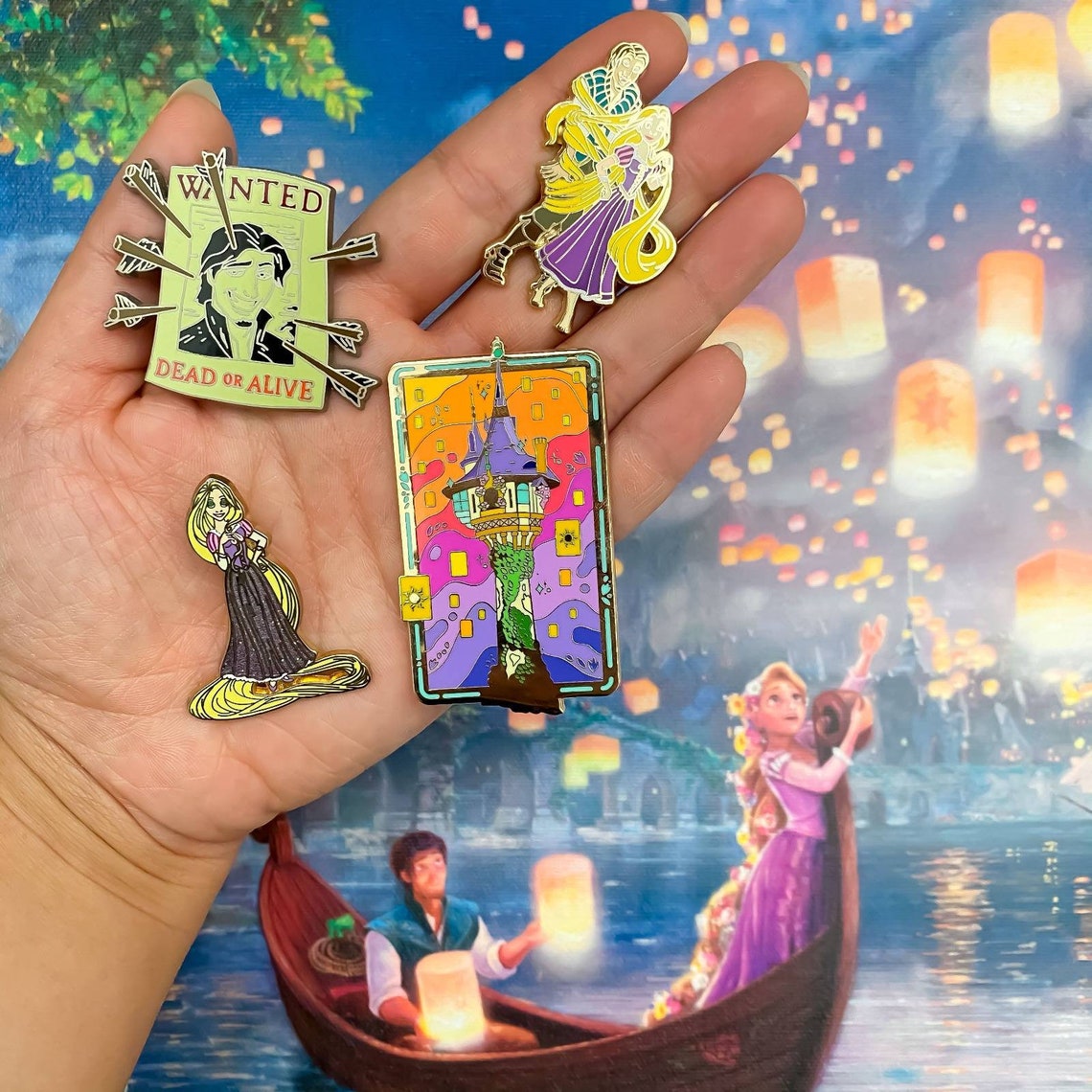 Tangled Destination Hard Enamel Pin Enamel Pin Detailed - Etsy