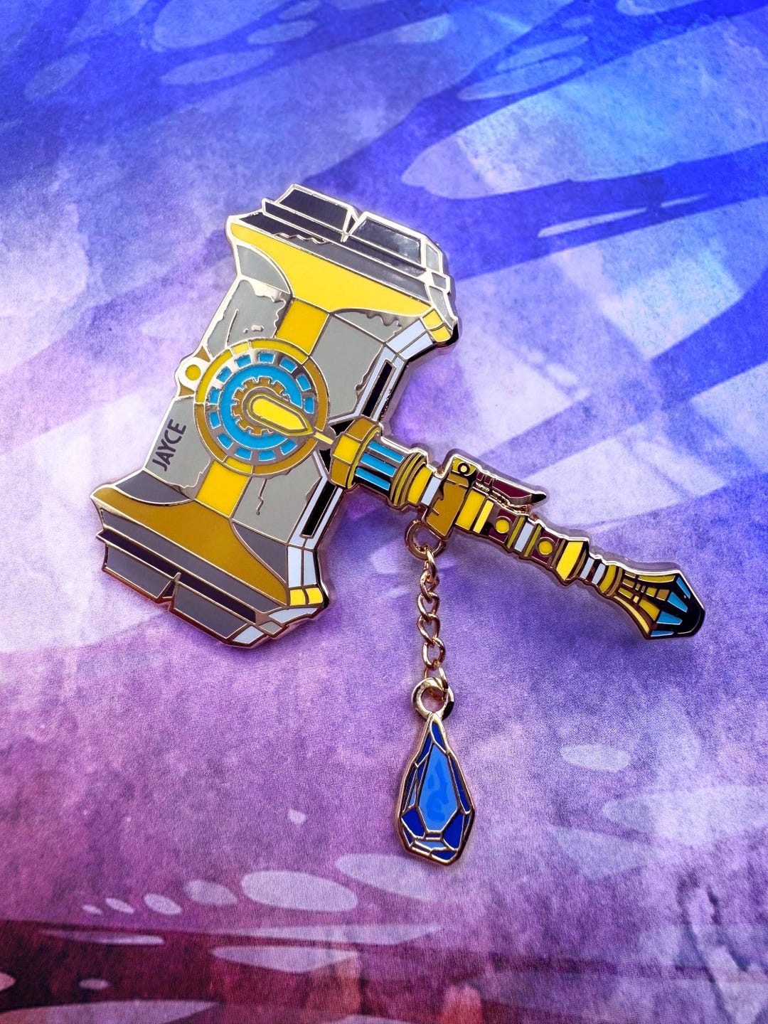 Jayce's Hextech Hammer Hard Enamel Pin | Arcane | League of Legends ...