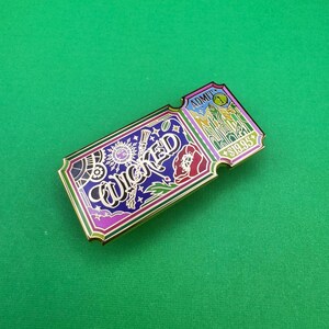Wicked Ticket Hard Enamel Pin | Enamel Pin | Detailed | Musical | Ozian ...
