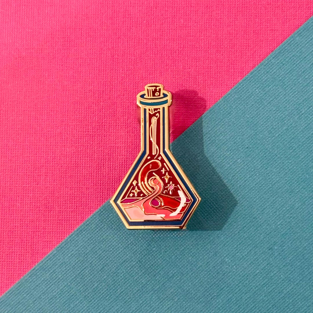 Bottled Emotion Hard Enamel Pin | Empathy | Funky Punky Selects ...