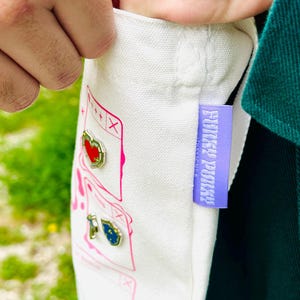 Funky Punky Designs Tote Bag | Enamel Pin Display | Tote Bag | Pin Bag ...