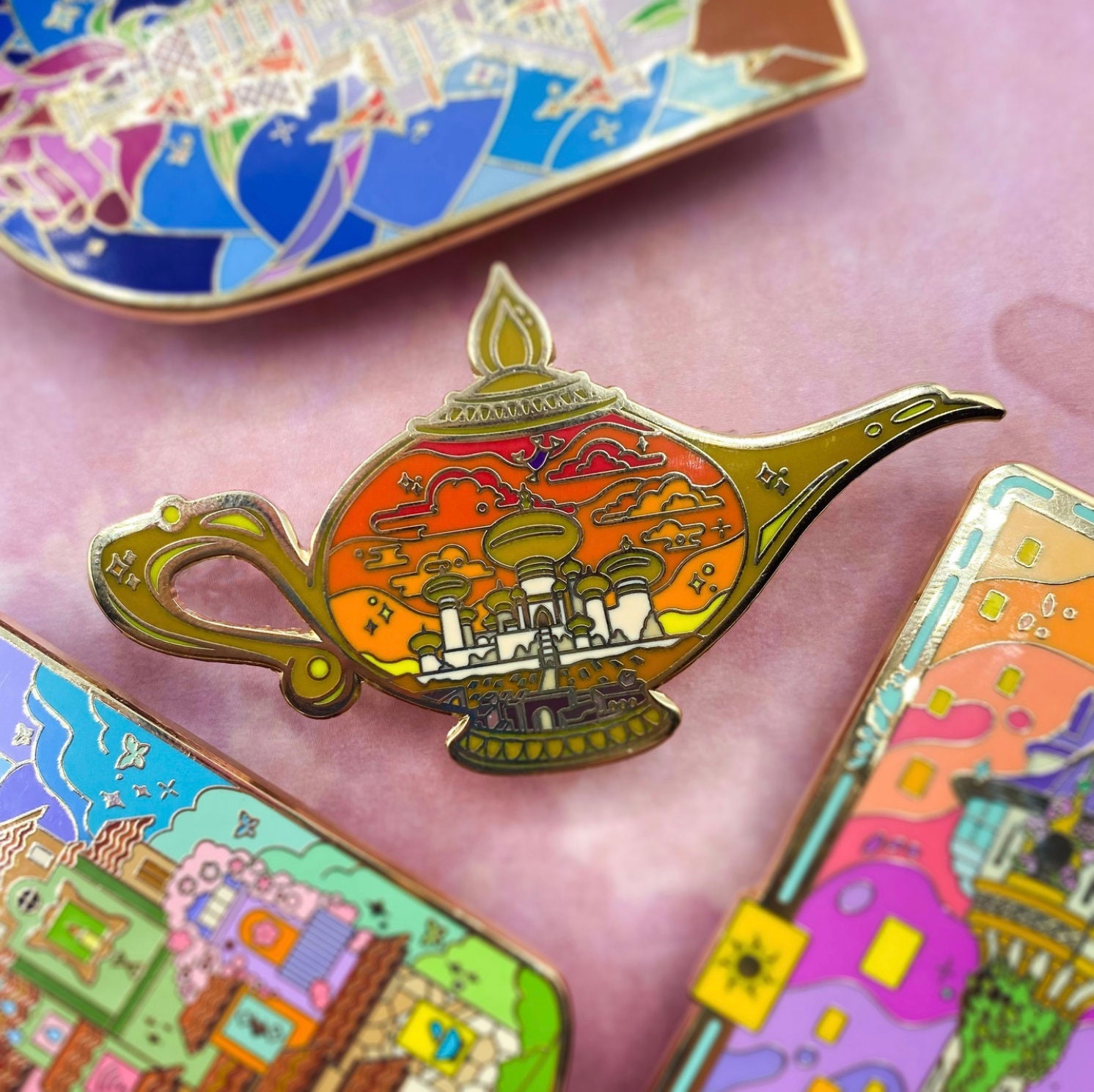 Aladdin Hard Enamel Pin Enamel Pin Detailed Princess - Etsy