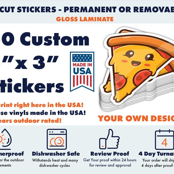 3 Inch Custom Stickers - Etsy