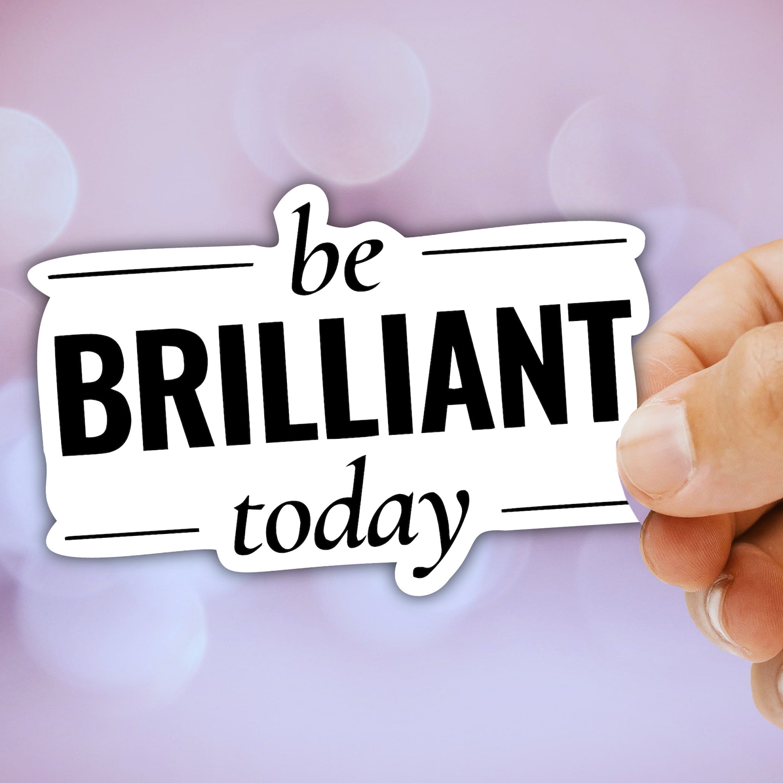 Be Brilliant Today Vinyl Sticker Decal | Etsy