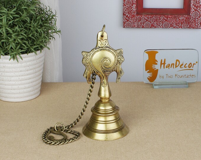 Miniature House Bell With Chain, Bell Caller Ornate Baroque Victorian ...
