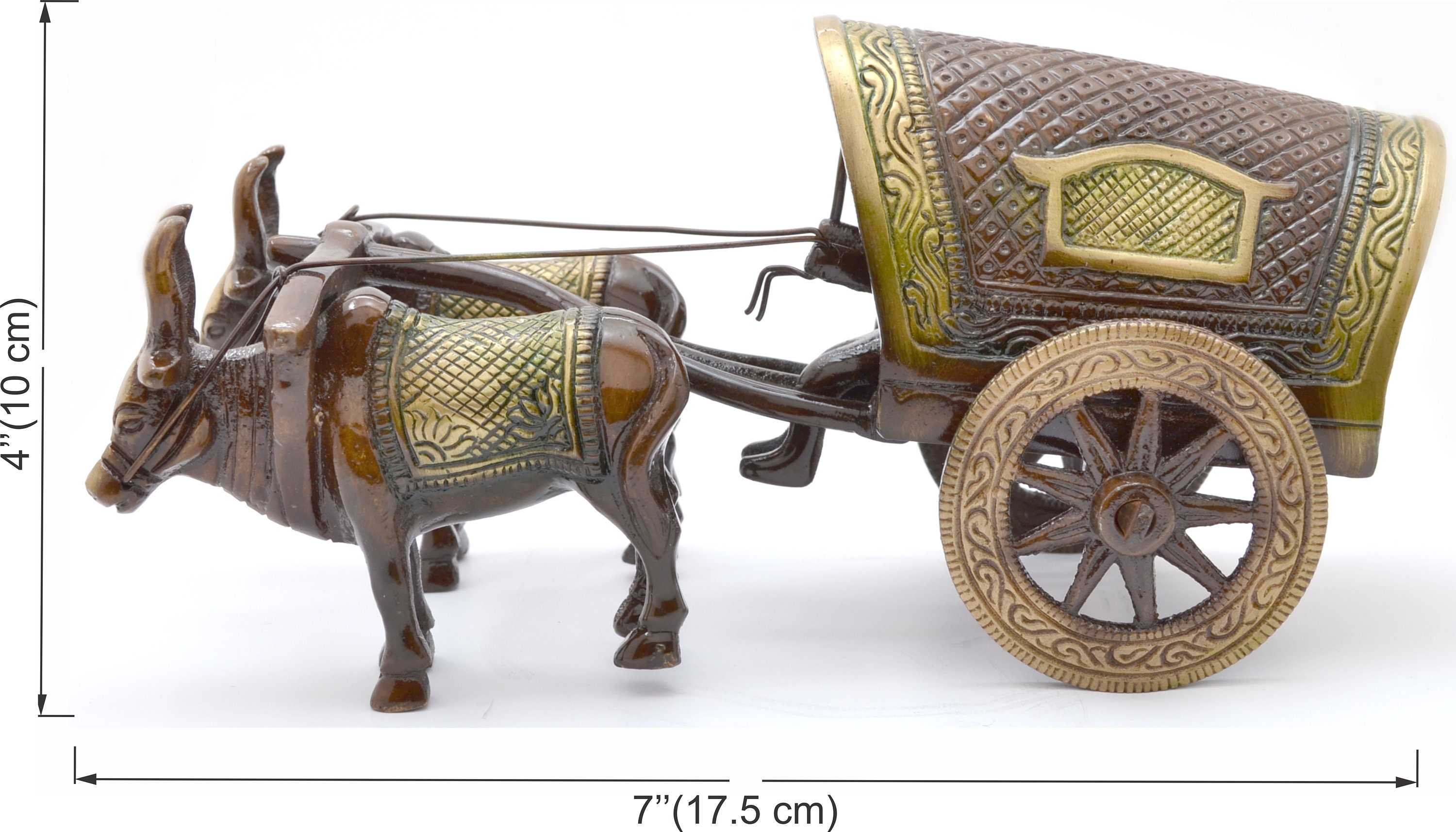 Brass Village Bullock Cart Showpiece Home Decorative Items - Etsy
